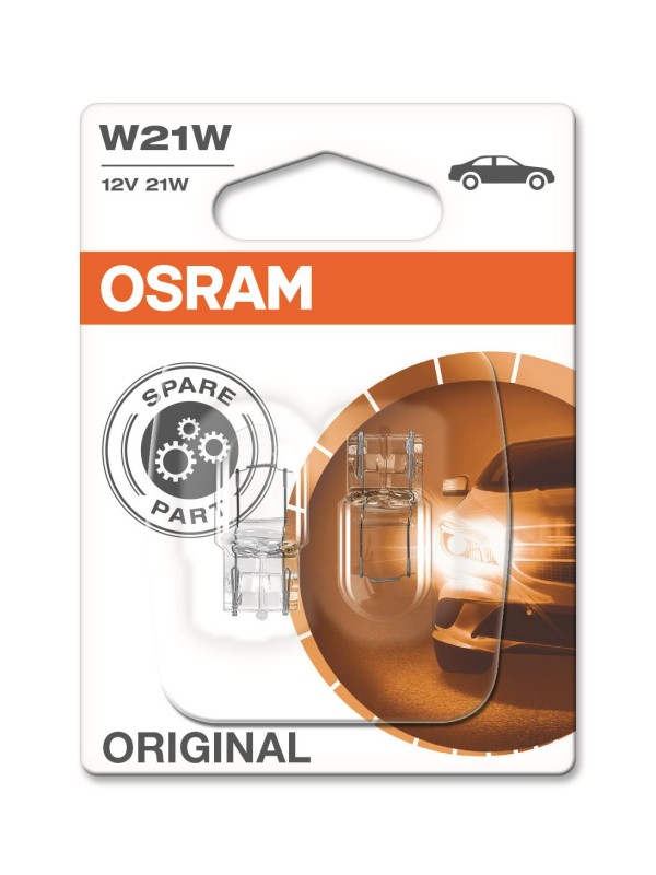 BULB OSRAM W21W 7505-02B 21W 12V W3X16D BLI2